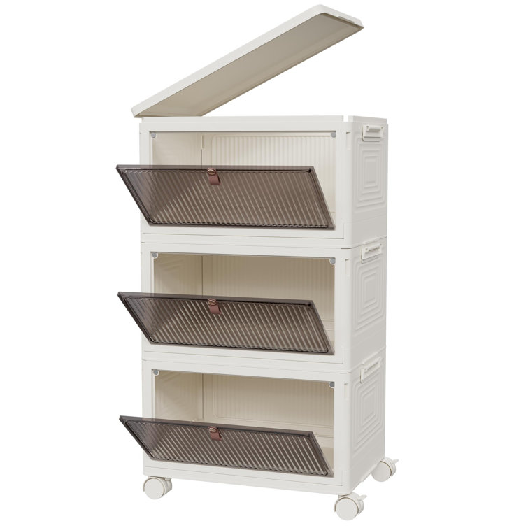 Rebrilliant Storage Bins With Lids 23qt 3 Packs Stackable Storage Bins